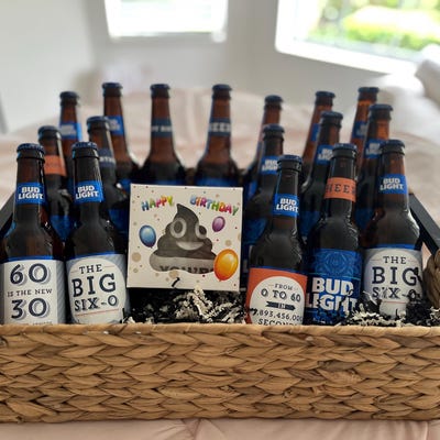 60th Birthday Beer Labels Cheers to 60 Years 60th Birthday for Men 60th ...