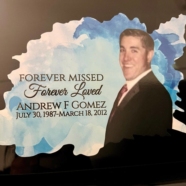 In Loving Memory Personalized Decal Loss of Loved One Car Sticker ...