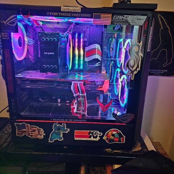 Anti-sag GPU Support Riser With Custom 3D Printed Badges (swappable) - Etsy