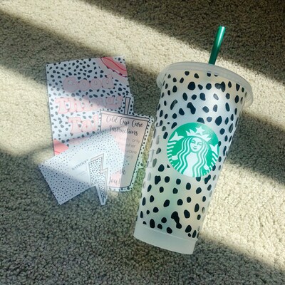 Reusable Cold Cup With Lightning Smiley Faces Used for Iced - Etsy