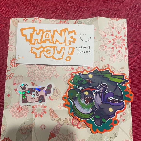 Lucky Shrimp Sticker | Splatoon Side Order Inspired Sticker | 3 Inch ...