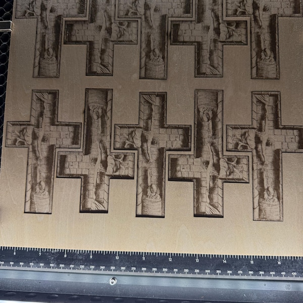 Digital Design File - Cross Well - Glowforge - Laser Ready - Engrave ...
