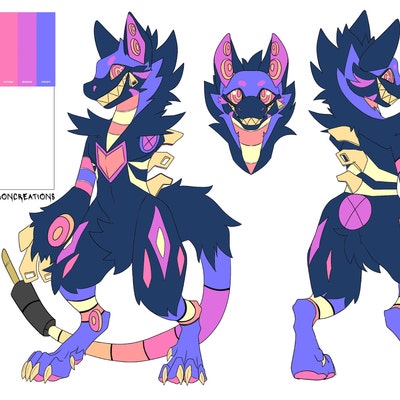 Ampwave Furry Art Base Ref Sheet - Etsy