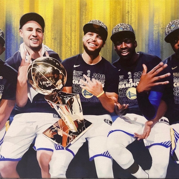 FREE SHIPPING Golden State Warriors Hamptons 5 Photo Painting Artwork ...