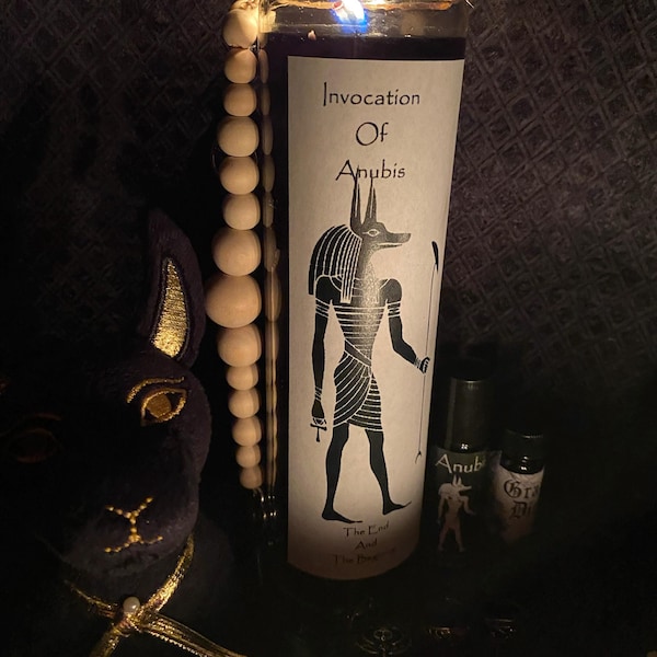 Anubis Ritual Candle. Astral Projection Spell. Reincarnation Candle ...