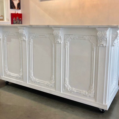 French Antique Repro Check Out Counter/ Reception Desk/ Cash Wrap ...