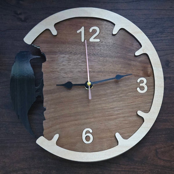 Woodpecker Laser Cut Wall Clock, CNC Vector Plan (digital File) - Etsy