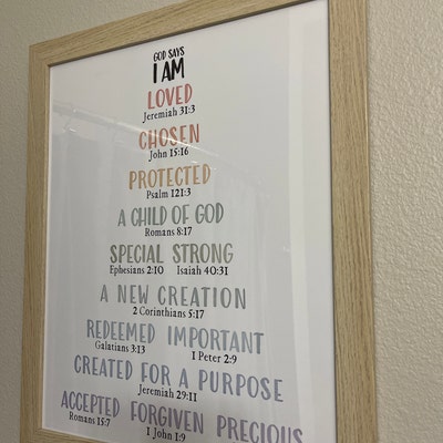 3 Piece Aesthetic Christian Wall Art Modern Faith Based Gifts Biblical ...