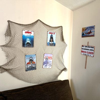 Authentic Used Fishing Net Old Vintage Fish Netting Commercial Recycled ...