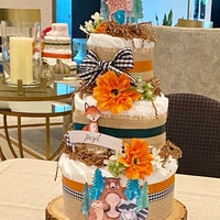 Surf Board Beach Baby Shower Decoration, Baby on Board Diaper Cake ...