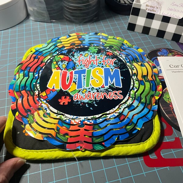 Autism Wind Spinner Sublimation Design, Instant Download, PNG File ...