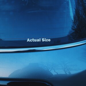Actual Size Decal / Sticker Mini Cooper, Fiat, Smart Car - Etsy