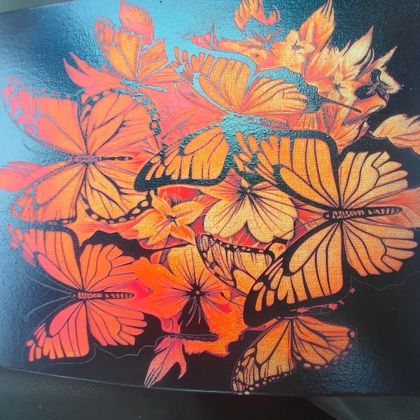 High-quality Floral Butterfly Design PNG & Lightburn File for Laser ...