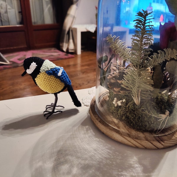 Crochet Realistic Bird Titmouse PATTERN in English Tutorial PDF DIY ...