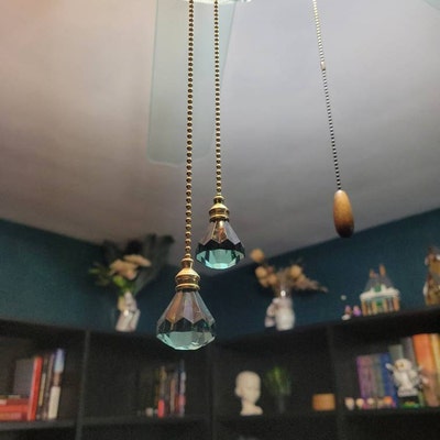 Set of 2 Gorgeous Porcelain Lamp Shade Finials Shade Toppers 2 Tall Fit ...