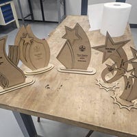 Award Trophy Laser Cut Files 5 Different Designs Pack | Plate Svg Dxf ...