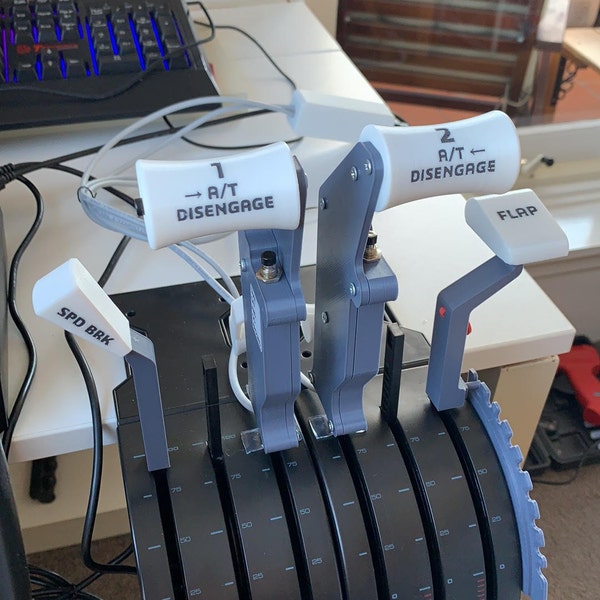 Boeing 737 Full Electronic Thrust Lever Set for Saitek/logitech ...