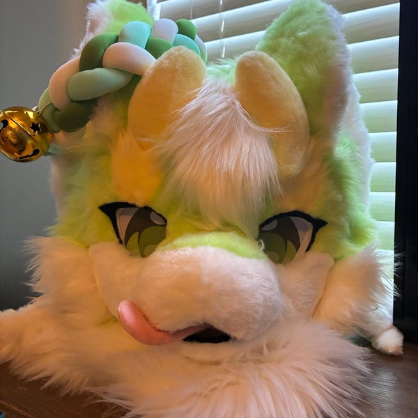 Blue Devil Dragon Fursuit Head,custom Fursuit Head,kenomo Theme Party ...