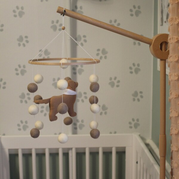 Dog Mobile for Nursery, Golden Retriever Dog Baby Mobile, Gender ...