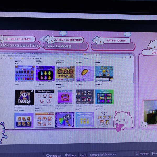 Goth Chibi E-GIRL Emotes / Alt Emote Soft Gothic Emote Stream Twitch ...