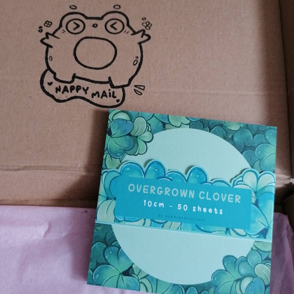 Overgrown Clover Notepad | Cute Memo Pad | Planner Accesories | Kawaii ...