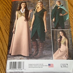 Uncut Simplicity Sewing Pattern 8579 18th Century Stays Corset - Etsy