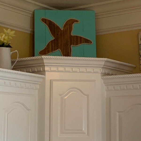 Handmade "aloha" Pineapple With Rope Beach Pallet Art Coastal Decor ...