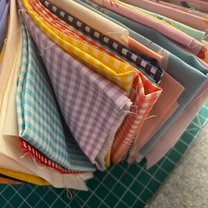 Gingham Rainbow 8 Fat Quarter or 1/2 Yard Bundle 100% - Etsy