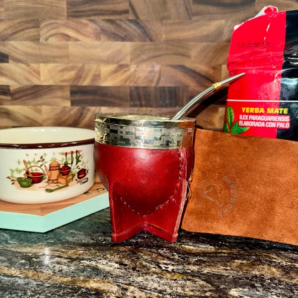 Yerba Mate Set: Flavoured Yerba Mate + Gourd Mate Cup+ Tote Bag ...