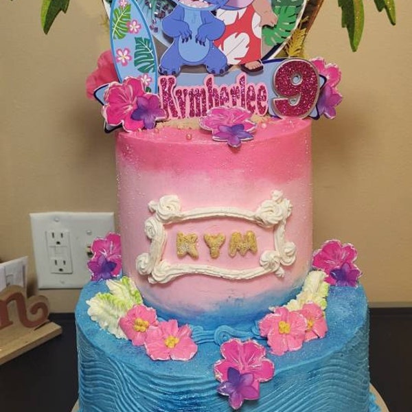 Stitch Cake Topper, Stitch Birthday, Stitch Party, Lilo Party, Stitch ...
