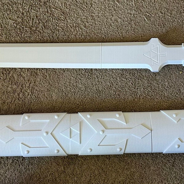 Master Sword & Sheath 3D Printed Prop Kit for Link Legend of Zelda ...