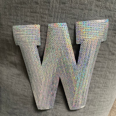Choose Your Letter and Color: 8in Sequin Iron-on Letters - Etsy