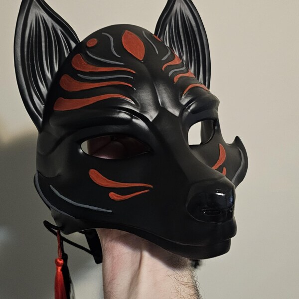 Ghost of Tsushima Mask ,black Samurai Mask, Menpo Mask,traditional ...