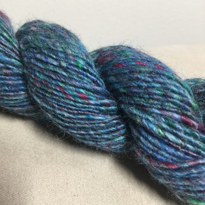 4 Oz of Multi Colored Merino Wool Top Dyed Heather 21.5 Micron Roving ...