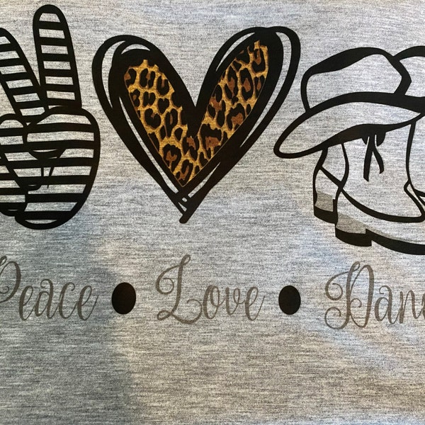 Peace, Love, Dance SVG, PNG, Sublimation, Digital Download, Cricut ...