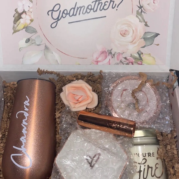 Will You Be My Godmother Proposal Box, Personalized Gift for Godmother ...