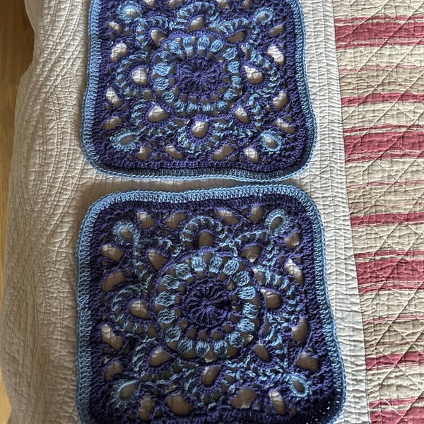 Turkish Granny Square Crochet Pattern: Easy Retro Motif (PDF Pattern ...