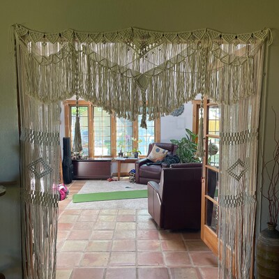 Green Leaf Macrame Tree of Life, Tree of Life Macrame Wall Hanging With ...