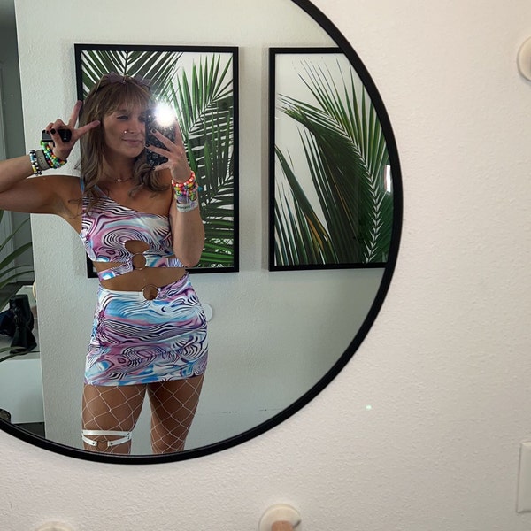 Trippy Cutout Dress, One Piece Set, Rave Wear, Rave Outfit, Women Rave ...