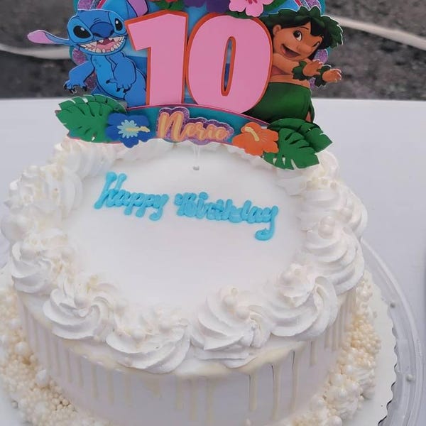Lilo & Stitch Tropical 3-D Cake Topper - Etsy