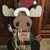 Christmas Moose Mailbox Topper With Solar Light - Etsy