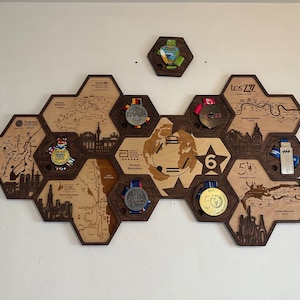 World Marathon Majors Finisher Medal Display Holder Six Star - Etsy