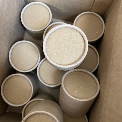 12 Eco Friendly Jars 4oz 120g Lotion or Body Butter Pot, Biodegradable ...