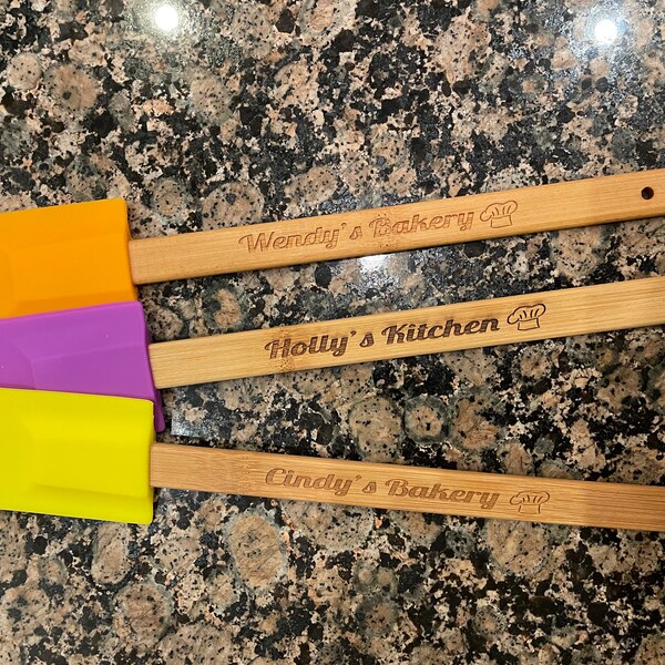 Personalized Baking Utensils - Engraved Cooking Spatula - Custom ...