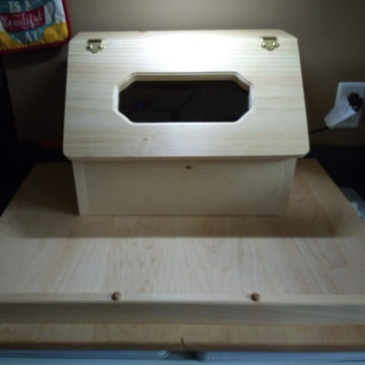 Amish Handcrafted Solid Pine Bread Box. Handcrafted by the Old Order ...