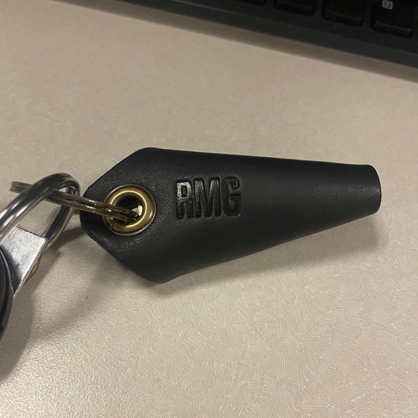 Personalized Leather Keychain Wrap | Key Wrap | Key Fob Customized With ...