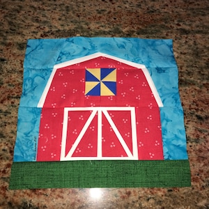Barn Quilt Block, Paper Pieced Quilt Pattern, PDF Pattern, Instant ...