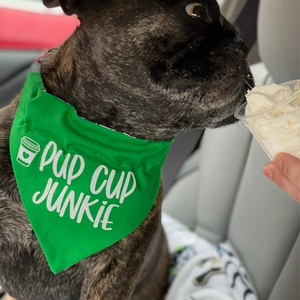 Pup Cup Dog Bandana, Puppacino Dog Bandana, Starbucks Dog Bandana ...