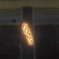 Solar Powered LED Backlit House Number, Light up House Numbers, Address ...