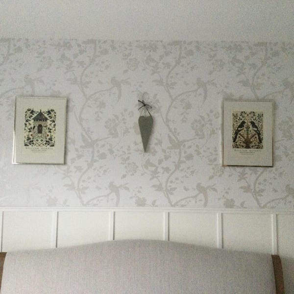 William Morris Style Bird Print, Dovecot Illustration, William Morris ...